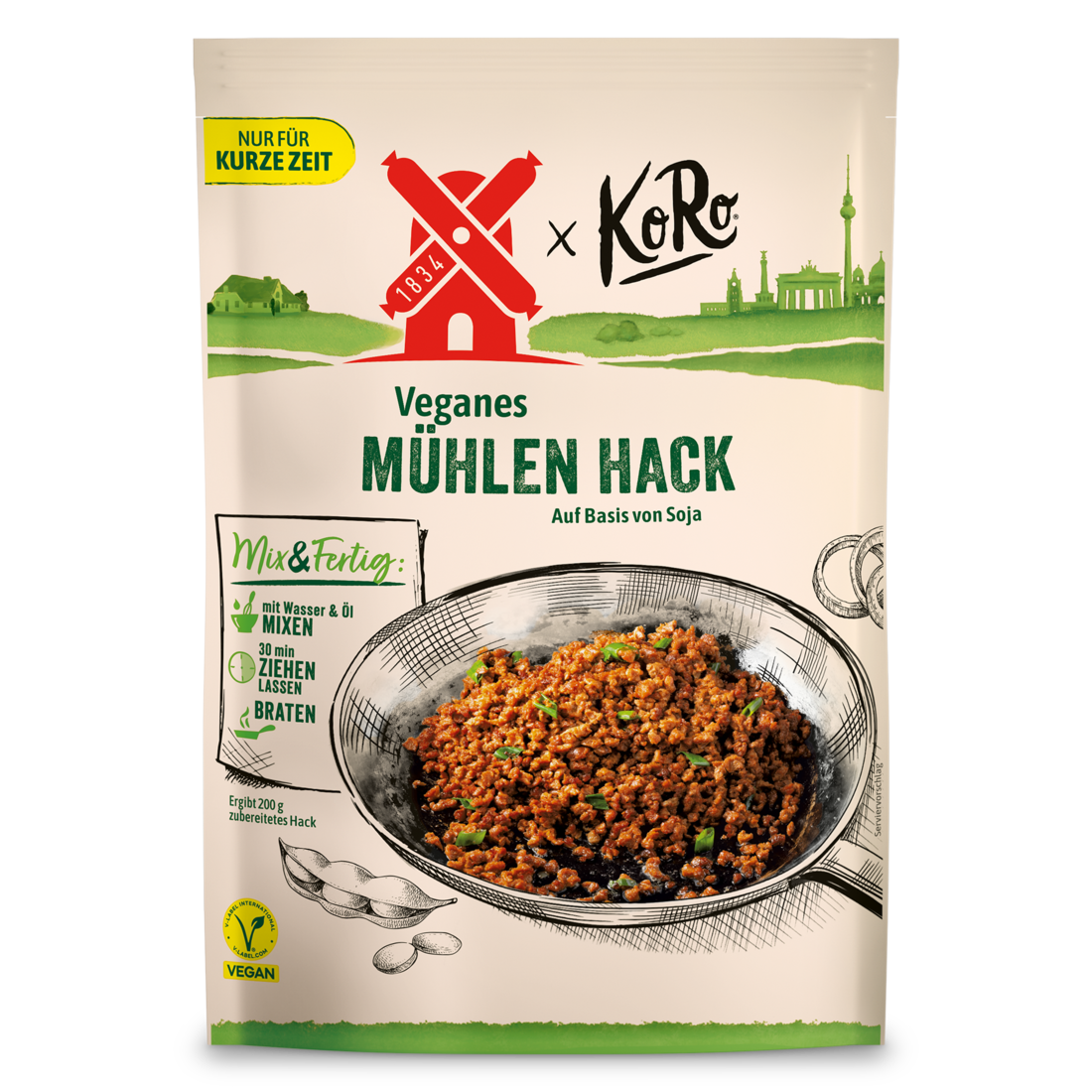 Mix & Fertig Veganes Mühlen Hack x KoRo | Rügenwalder Mühle