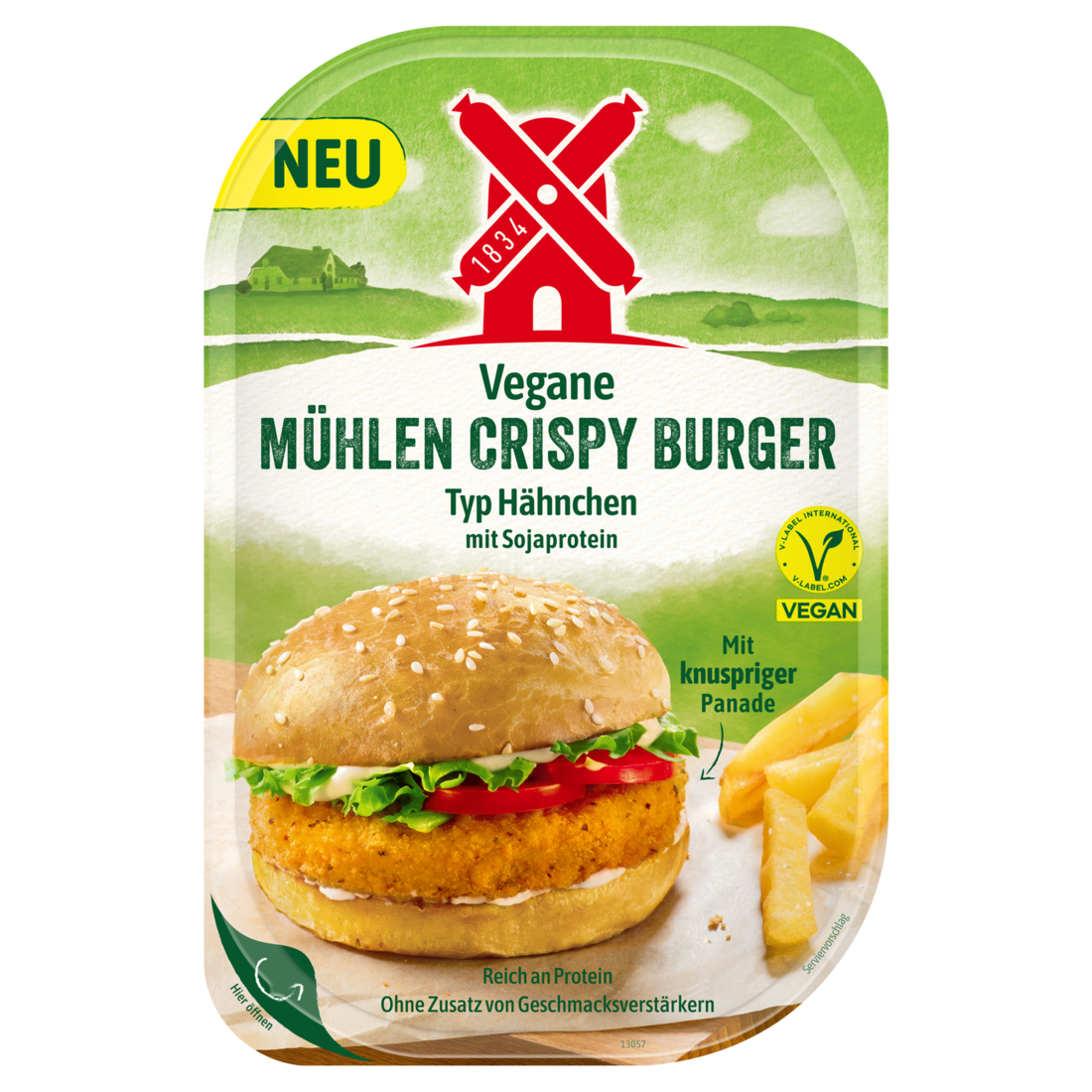 Vegane Mühlen Crispy Burger | Rügenwalder Mühle